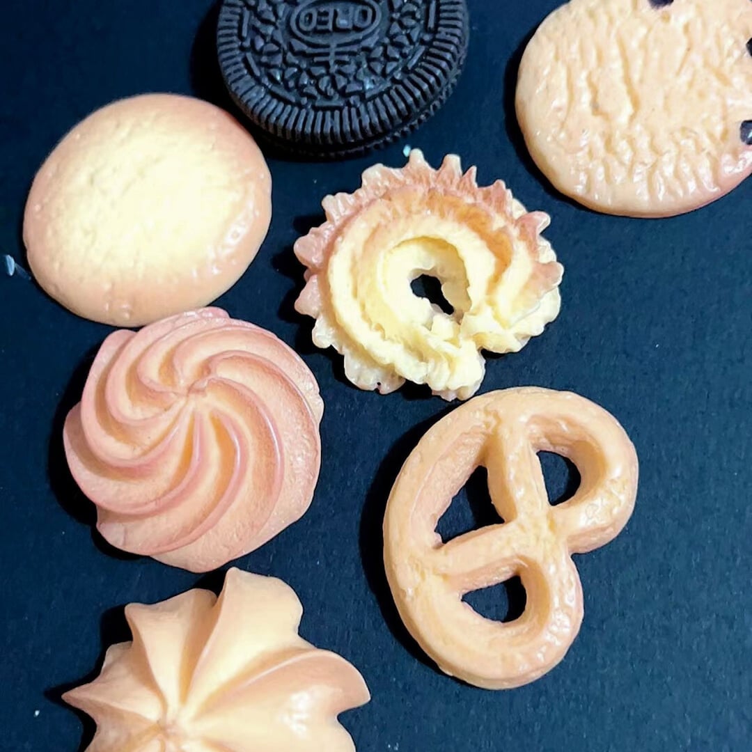 7pcs Fake Butter Cookies Faux Food Fake Bake Simulated Biscuits ...