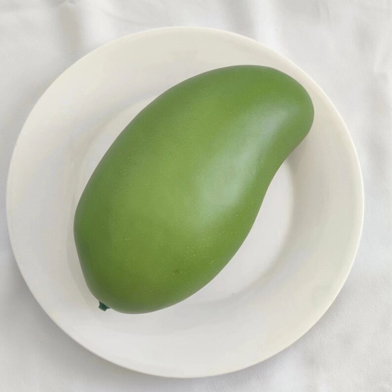 Artificial Mango Yellow/ Green Fake Fruit Lifelike Simulation Mango ...