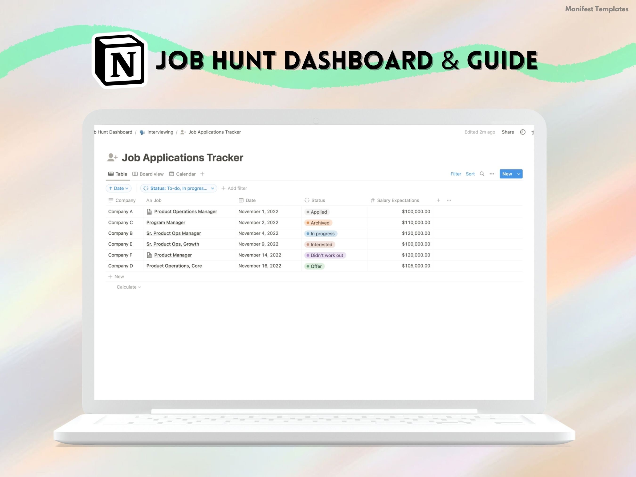 Job Tracker, Job Search Planner, Job Application Tracker, Job Search ...