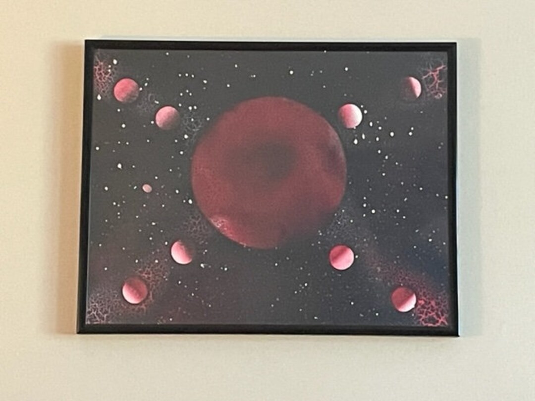 Red Asteroid Belt - Etsy