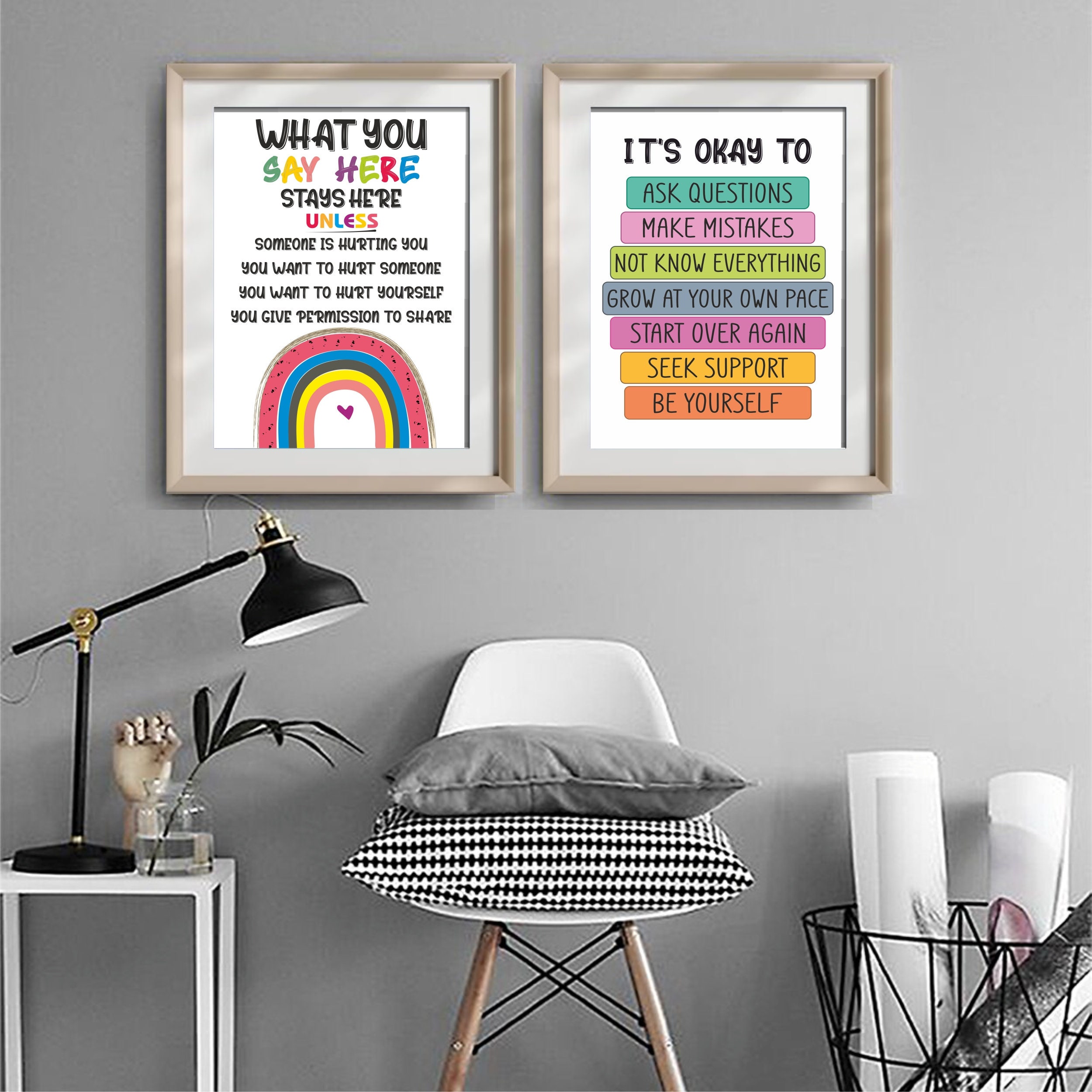 35 Calm Down Corner Toddler Classroom Decor School Counselor Posters ...