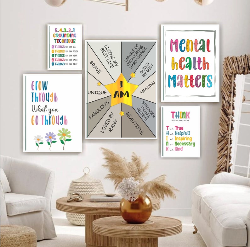 36 School Counselor Posters Calm Corner Sign DBT Calm Down Corner ...