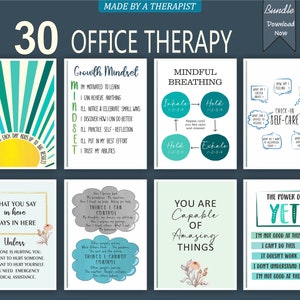 30 Boho Therapy Office Decor Classroom Decor Bundle Calming Down Corner ...