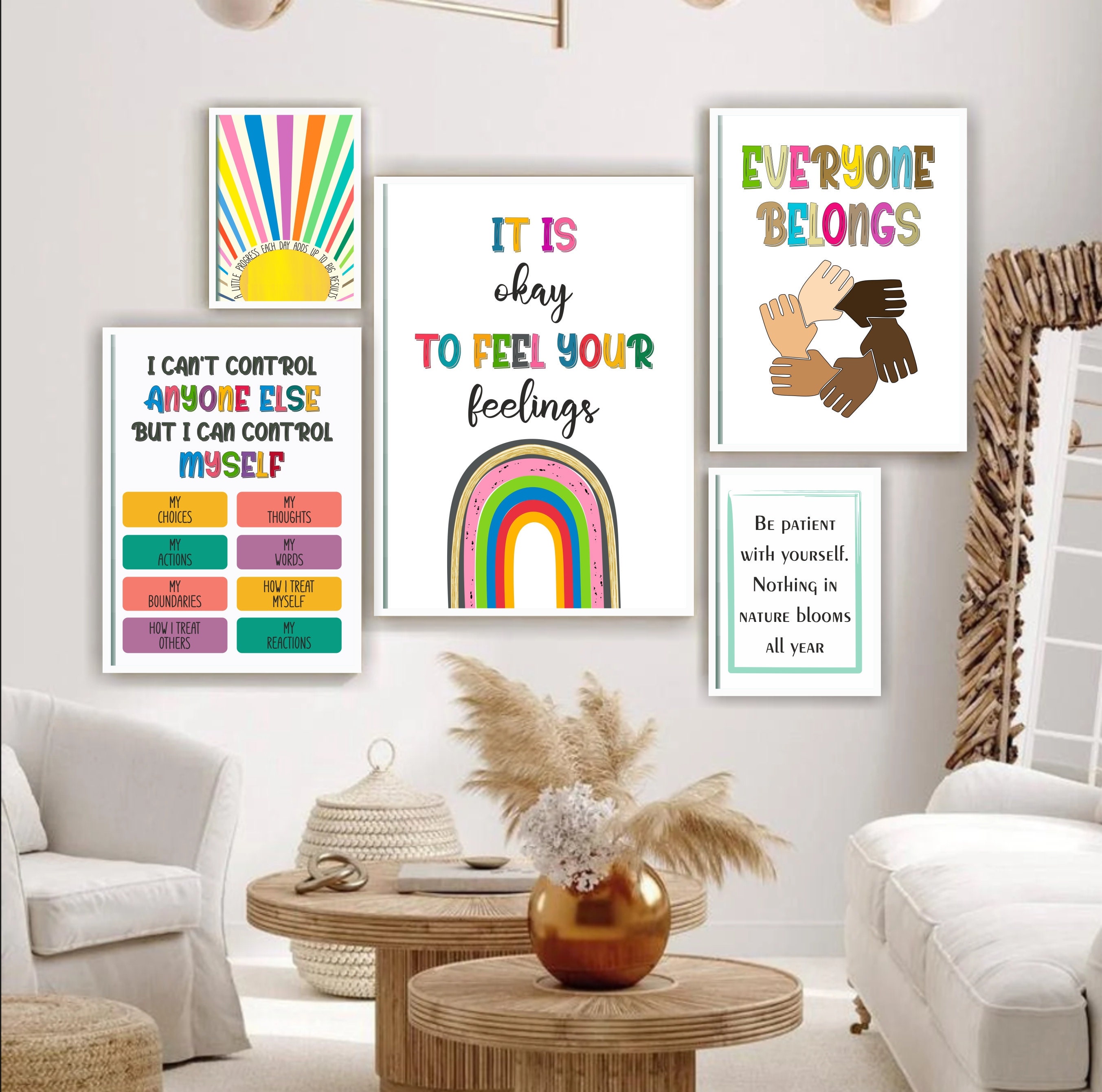 40 Mental Health Poster Classrom Decor School Counselor Door Sign ...