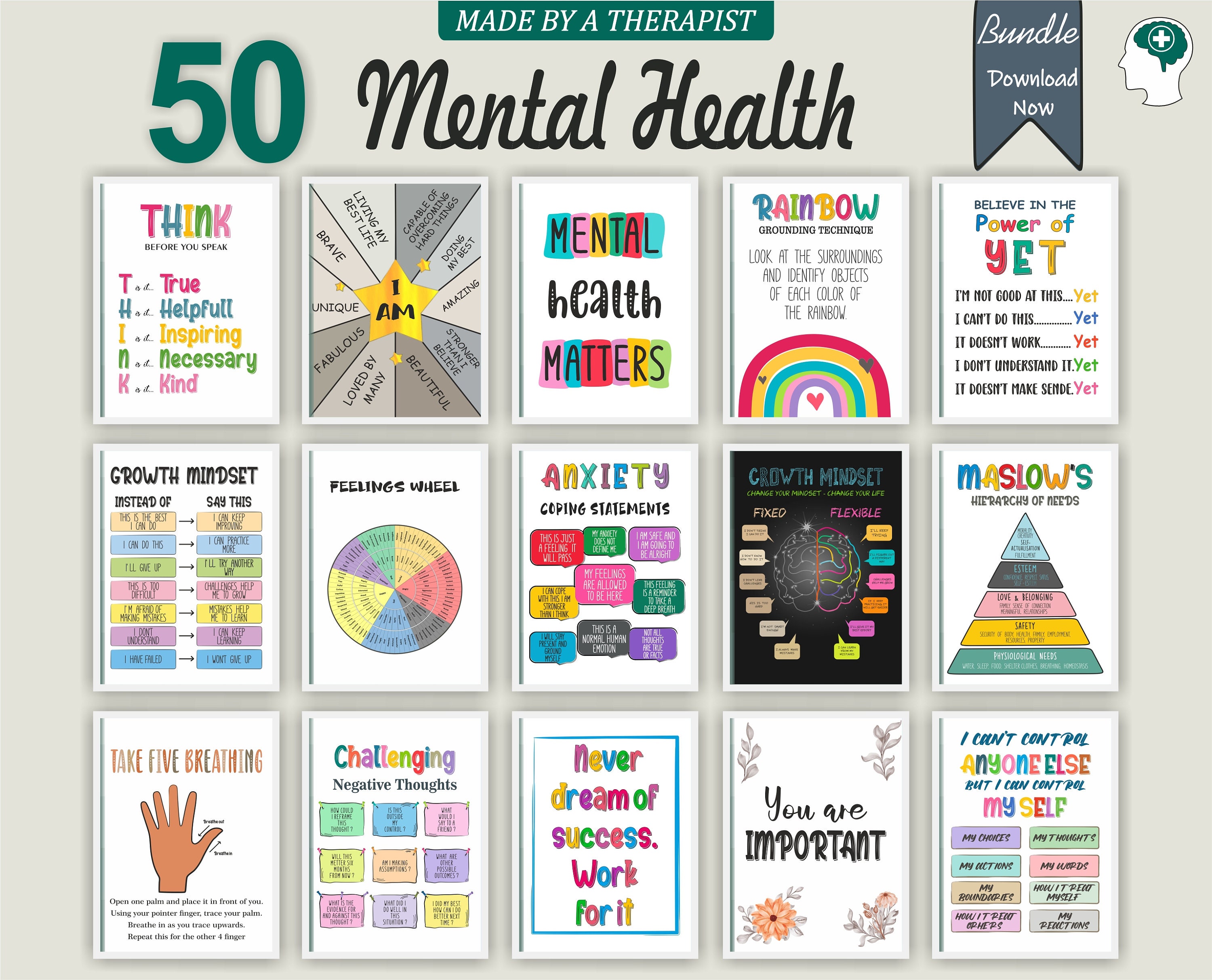 50 Calm Colors Classroom Decor Educational Posters Printable - Etsy