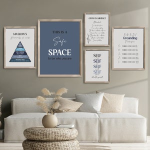 20 Mental Health Poster Calm Down Calming Corner Bulletin Board Kit ...