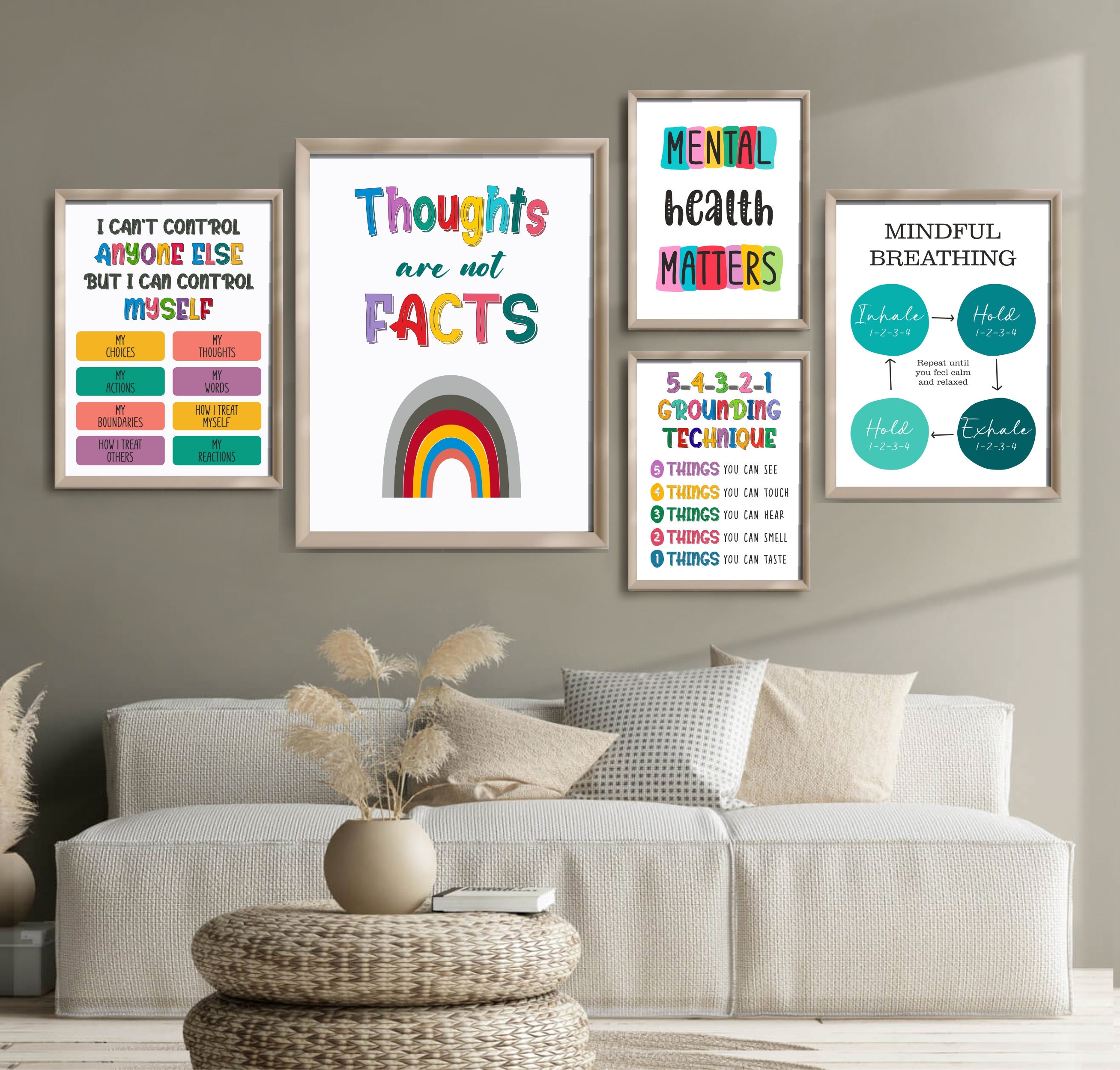 40 School Counselor Posters Calm Down Corner Toddler Calm Corner Sign ...