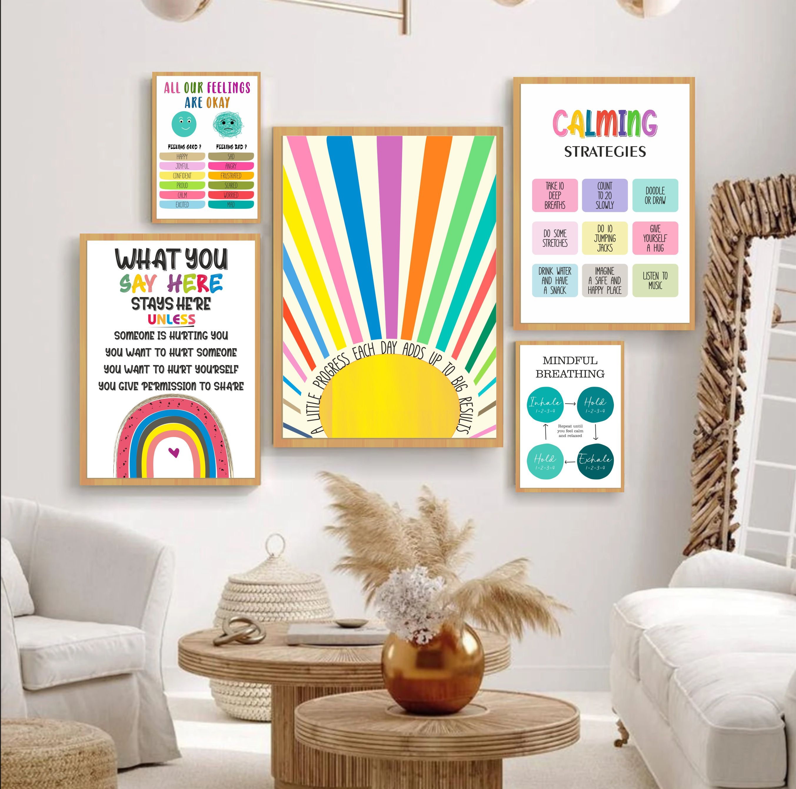 38 Calm Corner Posters, Calming Corner, Classroom Decor, Calm Down ...