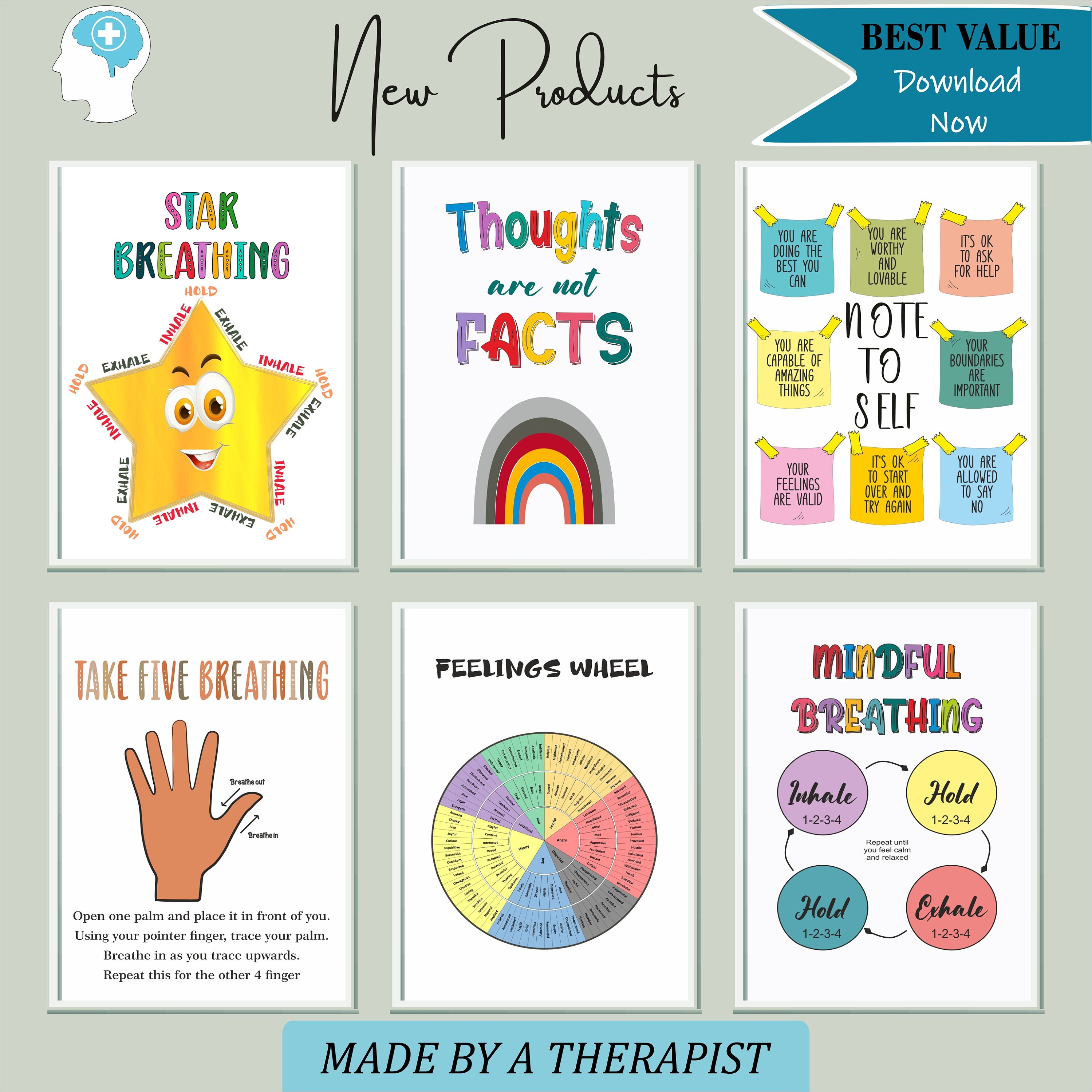 36 School Counselor Door Sign Bundle Social Worker Office Decor Mental ...