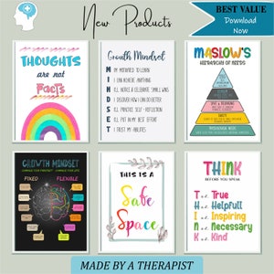 50 Calm Colors Classroom Decor Educational Posters Printable Emotions ...