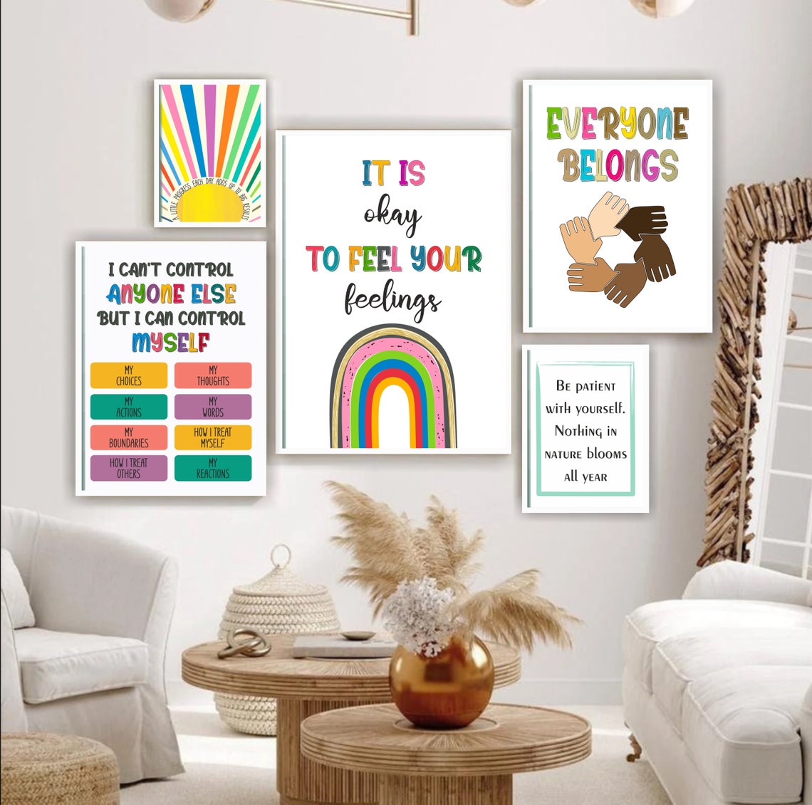 40 Social Worker Office Decor Mental Health Poster Boho Classrom Decor ...