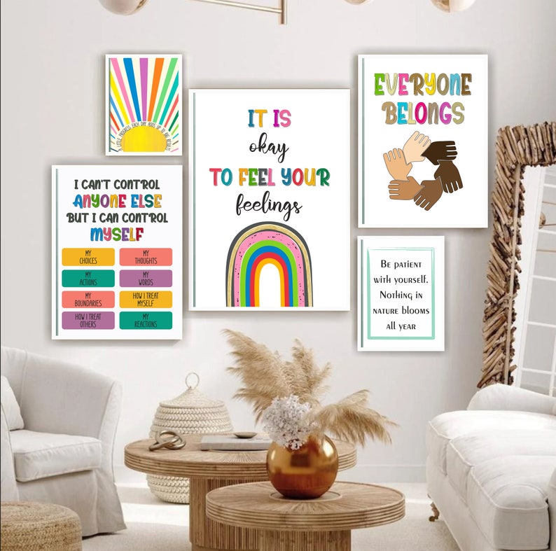 40 Social Worker Office Decor Mental Health Poster Boho Classrom Decor ...