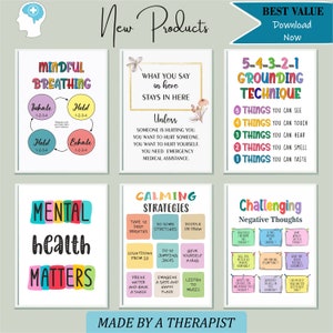 50 Calm Colors Classroom Decor Educational Posters Printable Emotions ...