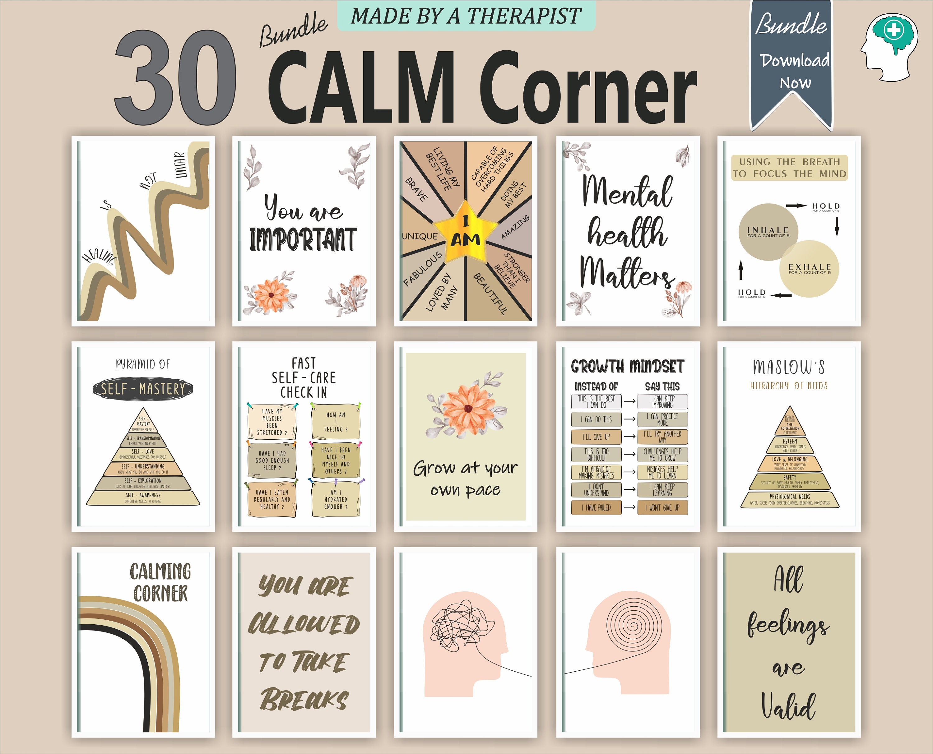 30 Speech Therapy Poster Mental Health Printables Mental Health Decor ...