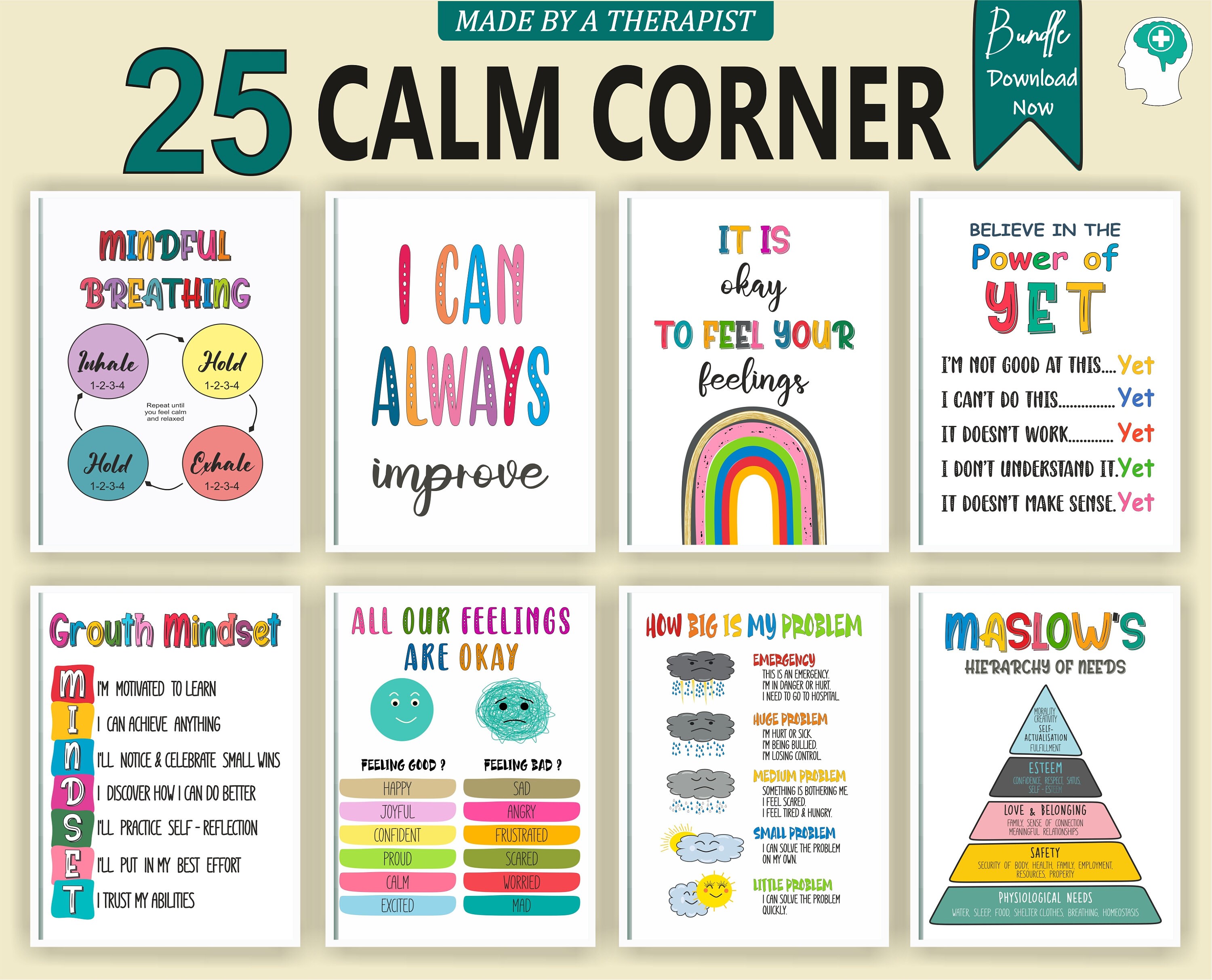 25 Counselling ART Preschool Toddler Bundle Kit Psychologist Sign Psych ...