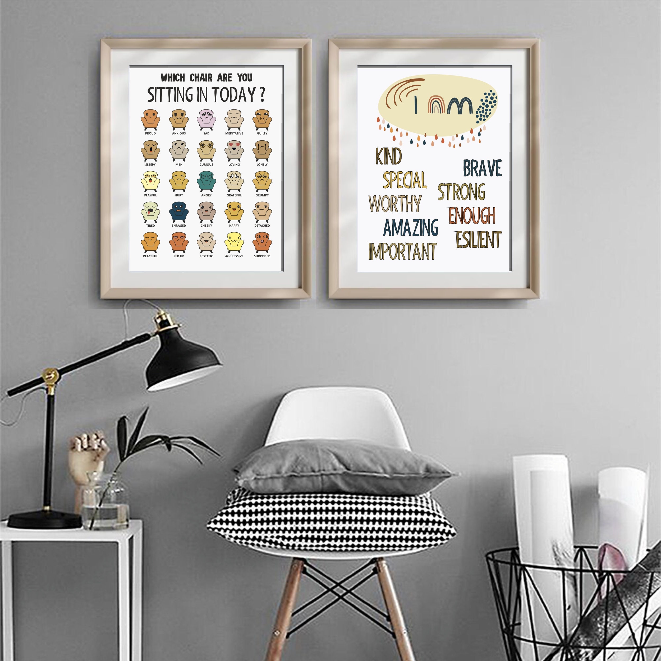 50 English Classroom Posters Printables, Calming Down Corner, Speech ...