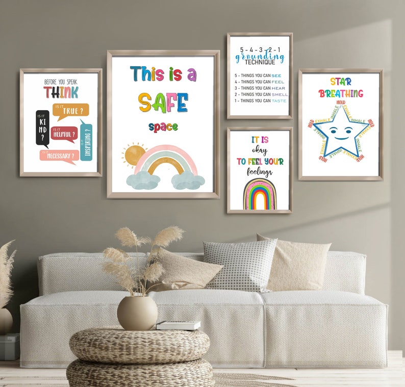 30 Calm Corner Printable School Counselor Posters Calming Corner ...