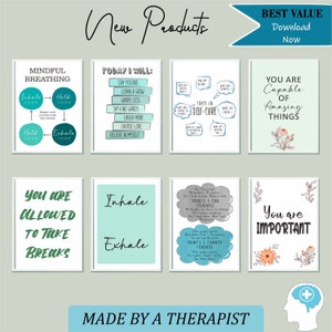 30 Calming Posters | Educational Printables | Calming Corner Set | Boho ...