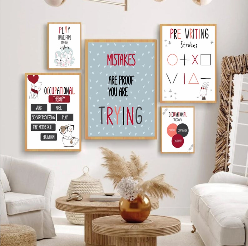 21 Occupational Kids Therapy Bundle Occupational Therapy Poster Office ...