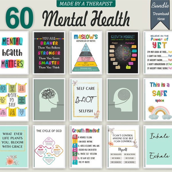 Mental Health Posters - Etsy