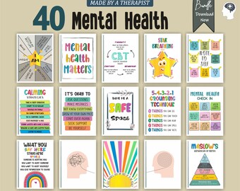 40 Social Worker Office Decor Mental Health Poster Classrom Decor ...