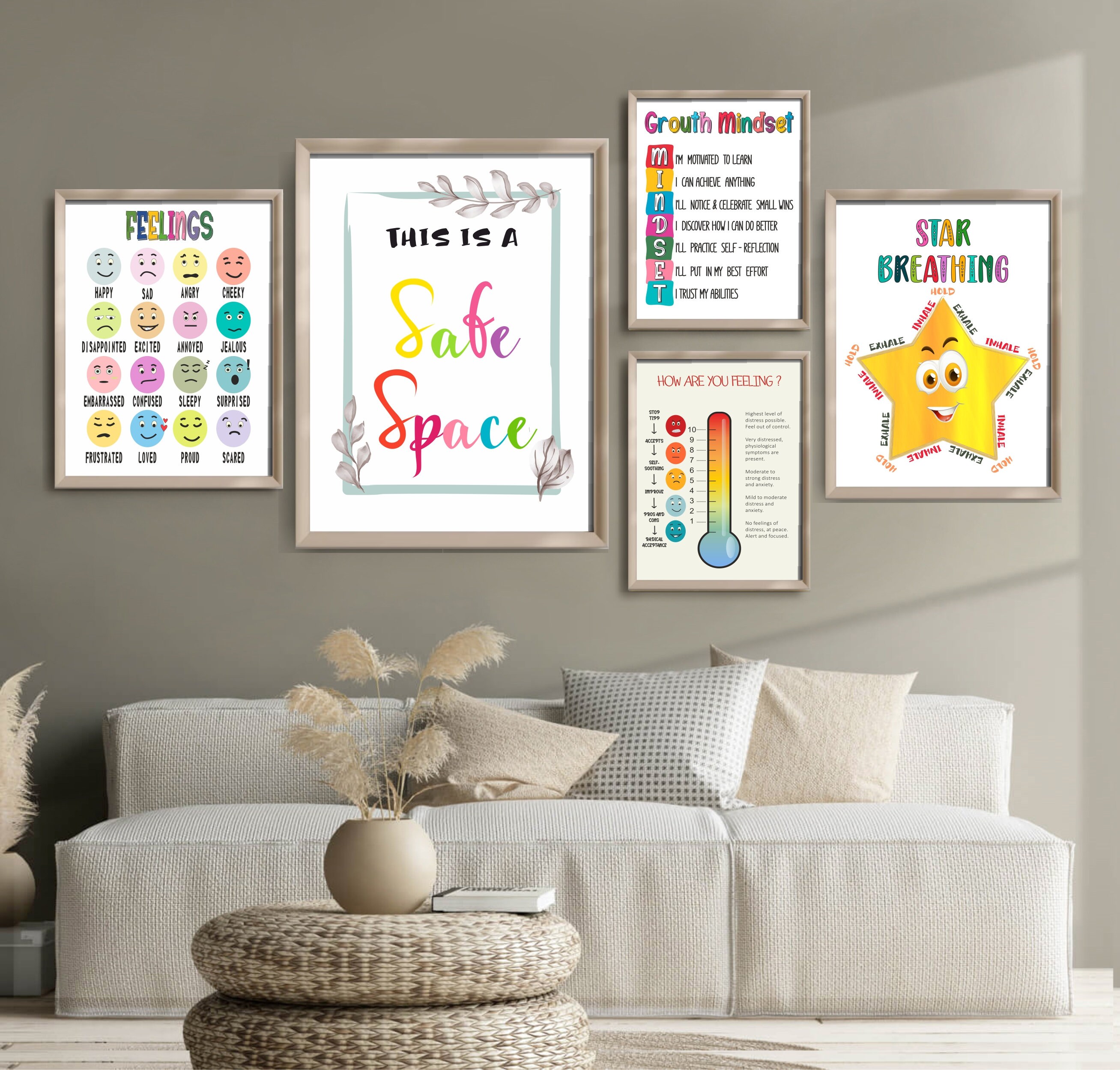 25 Mental Health Posters, SEL Science Bulletin Board Kit, Speech ...