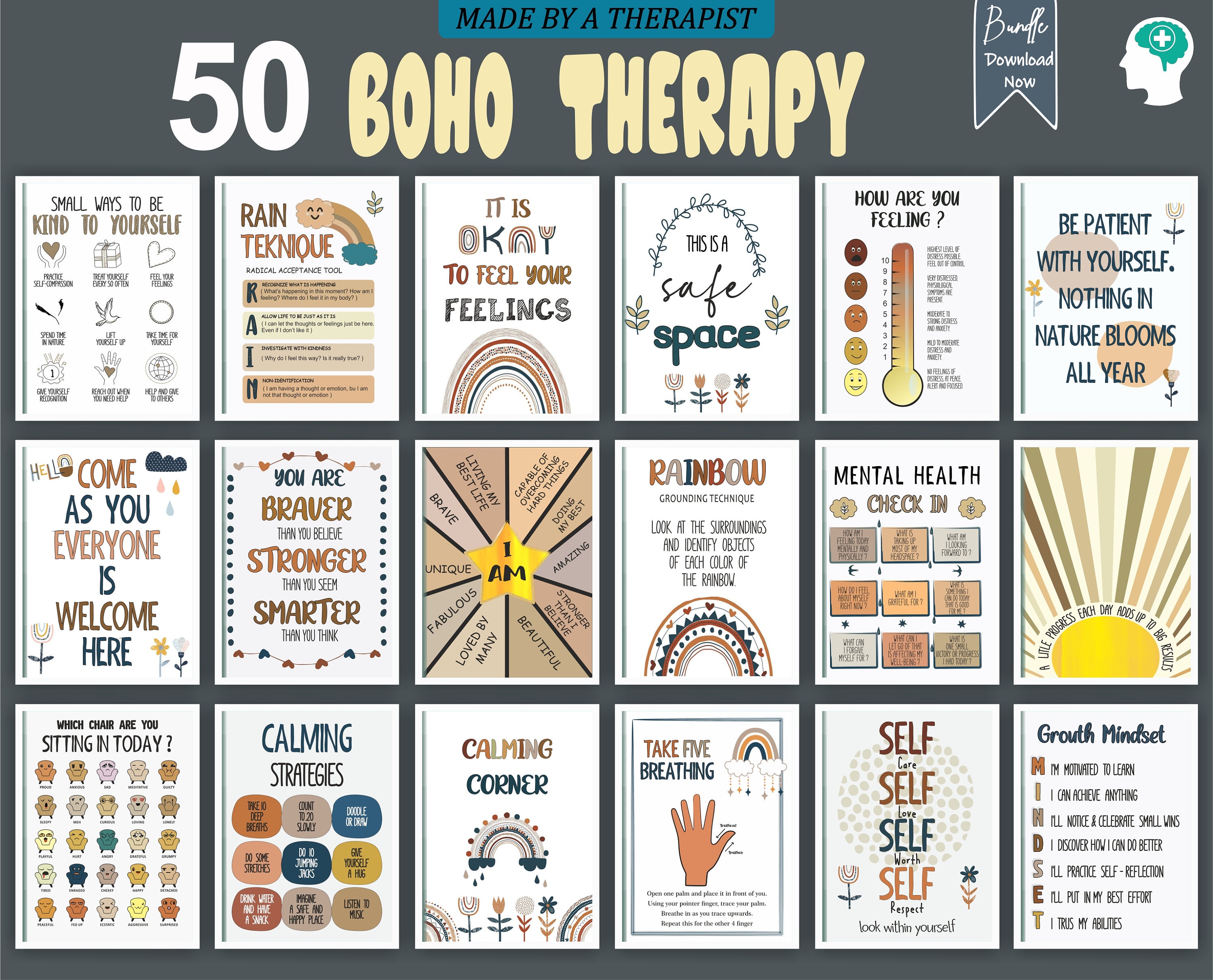 50 Counseling Door Gifts Board Kids Sign Social Worker Poster Prints ...