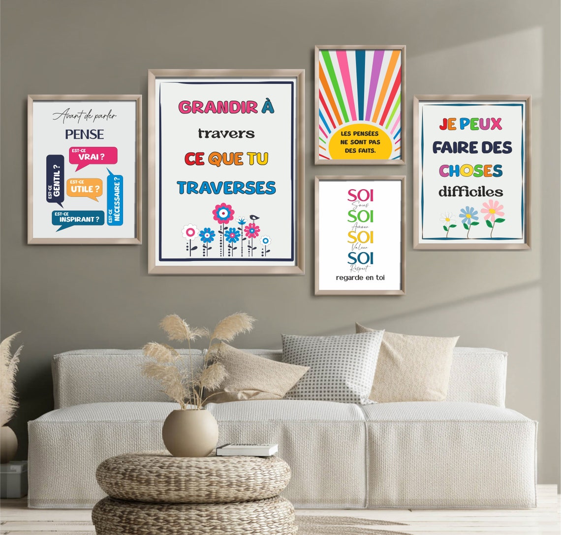 28 French Affiches Santé Mentale Therapy Print French Affiche Enfant ...