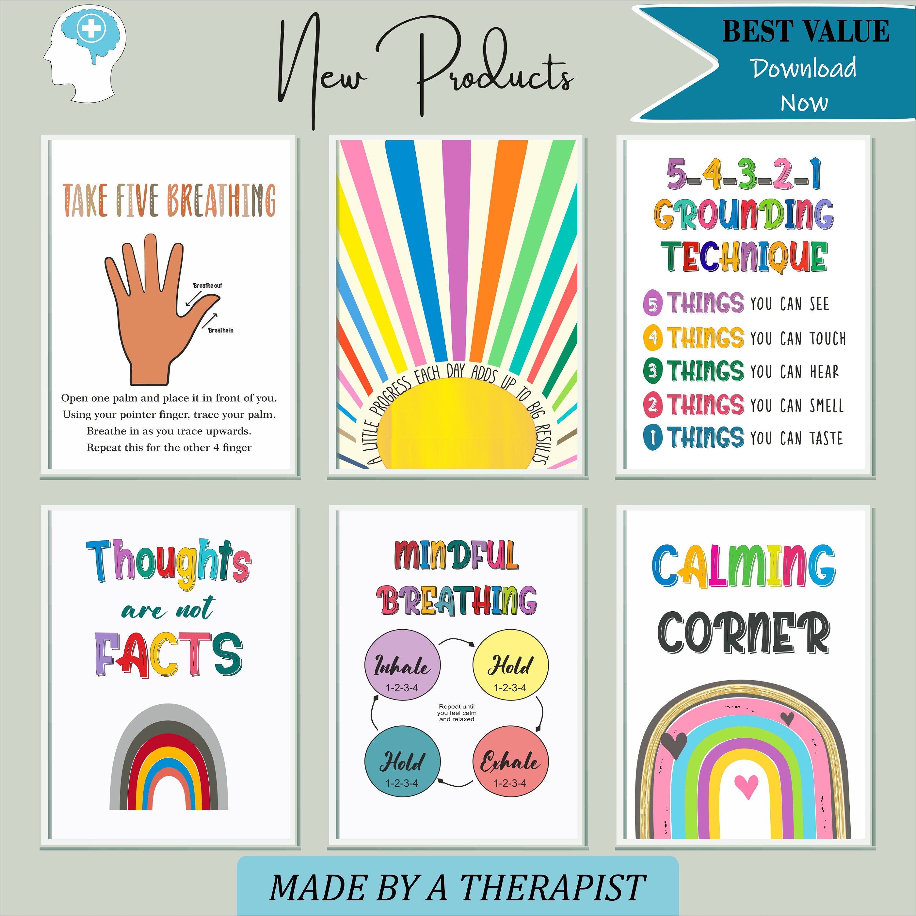 35 Emotional Regulation Zone Bulletin Board Kits, Slp Door Decor ...