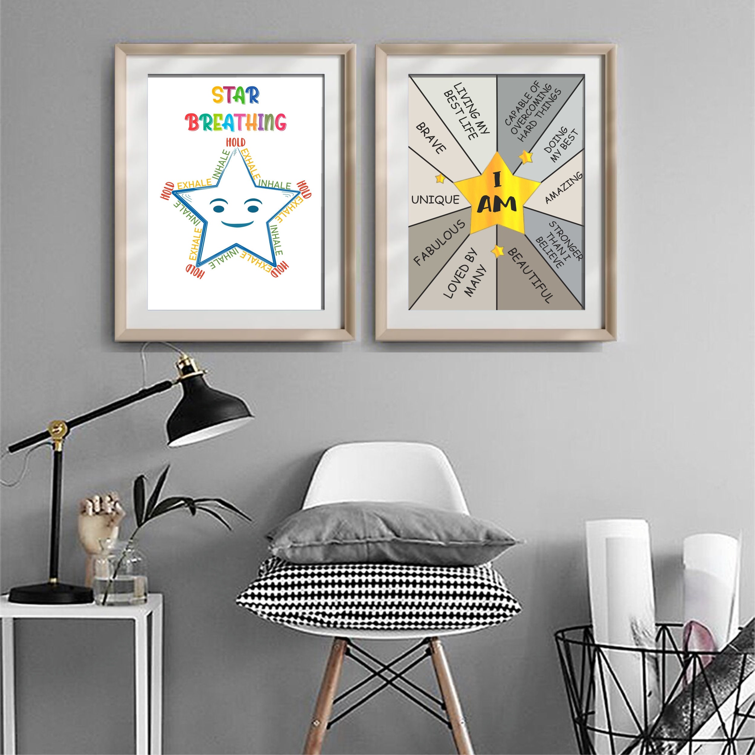 32 Middle School Classroom Decor Feelings Chart Mental Health Prints ...