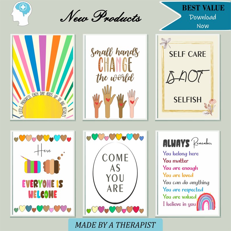 20 Inclusion Posters School Counselor Inclusive Wall Art Sign Social ...