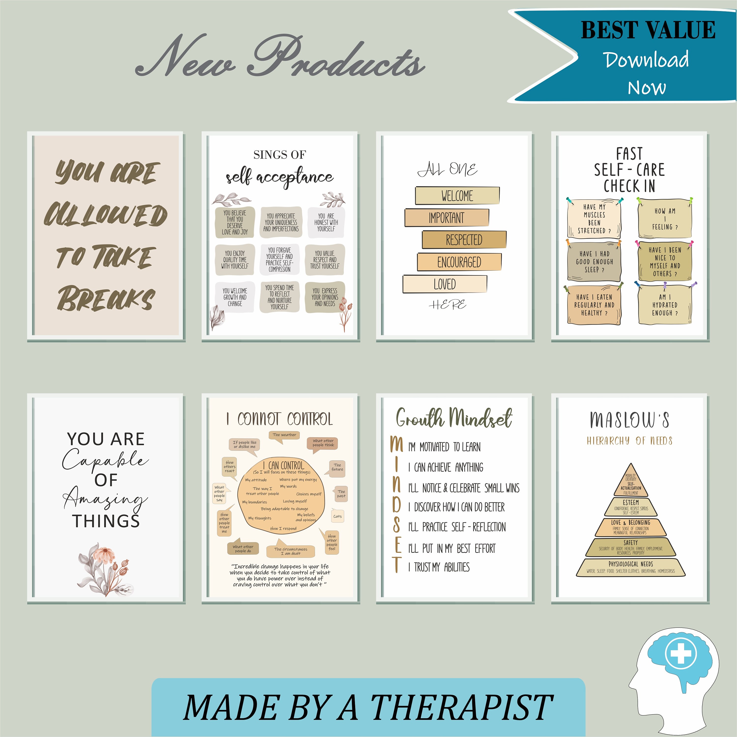 40 Boho Classroom Decor Bundle Therapy Office Decor Calming Down Corner ...