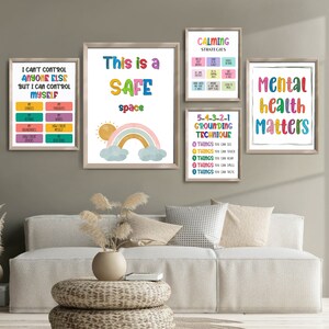 32 Middle School Classroom Decor Feelings Chart Mental Health Prints ...