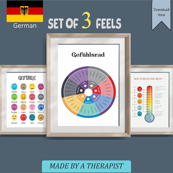 Gefühlsrad Deutsch - Etsy