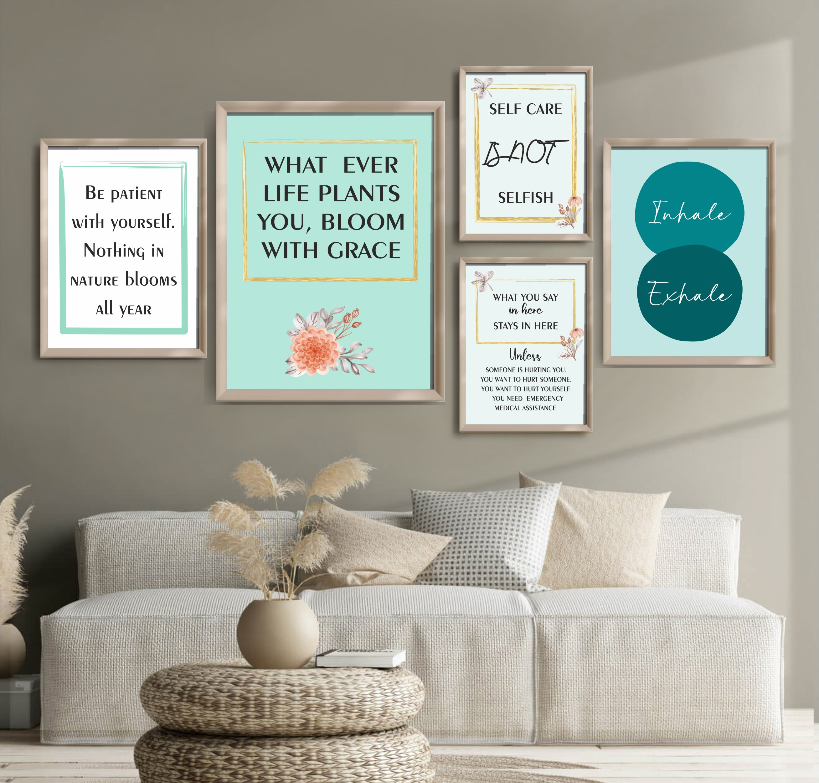 12 Calming Down Corner Boho Classroom Decor Fall Bulletin Board ...