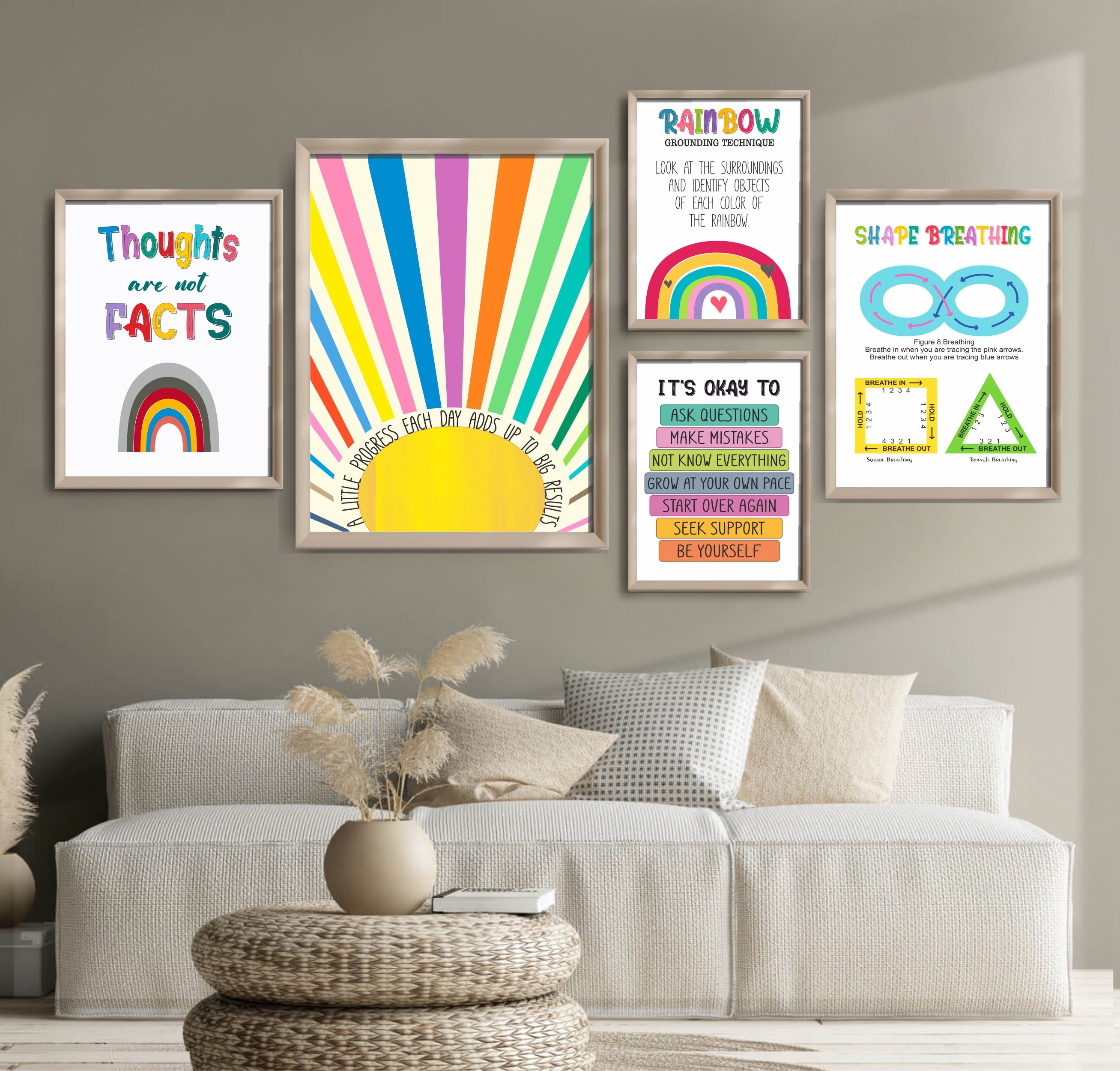 25 Mental Health Posters, SEL Science Bulletin Board Kit, Speech ...