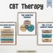 Set of 3 CBT Bundle Posters Counseling Office Decor Cognitive ...