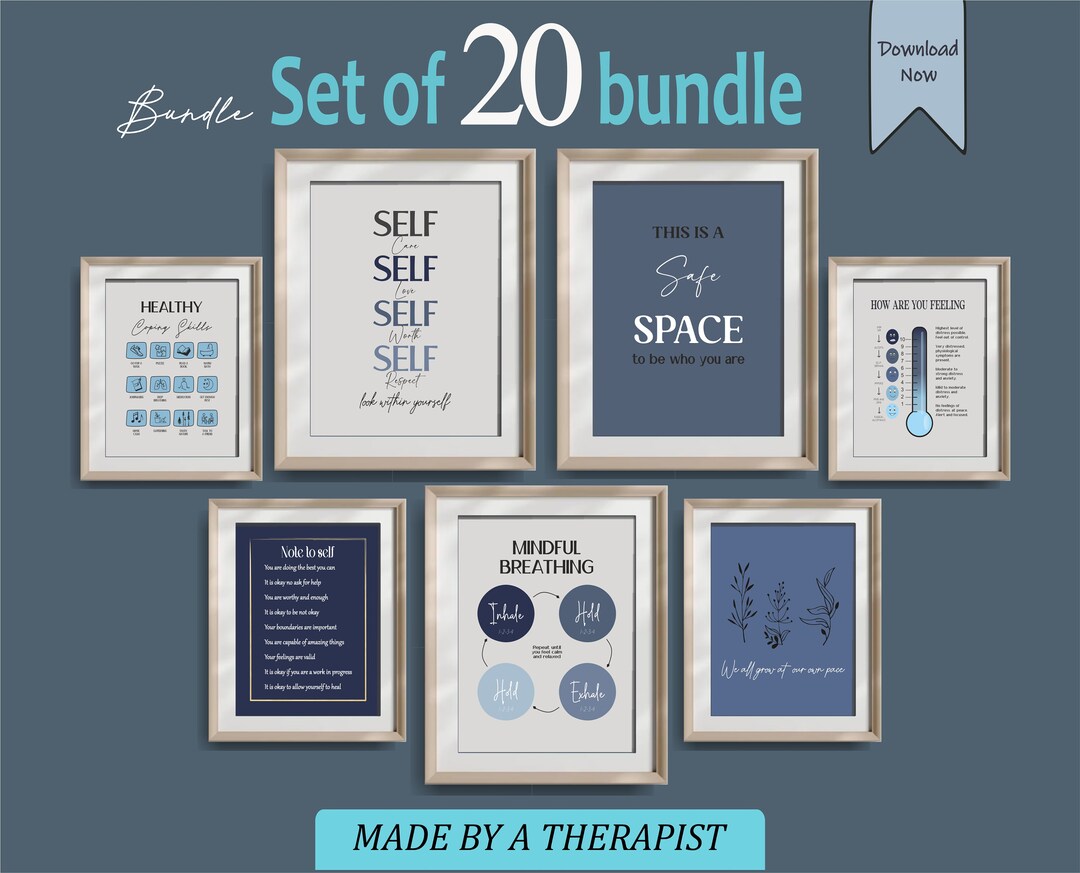 20 Social Worker Office Decor Poster School Psychologist Wall Art Work ...