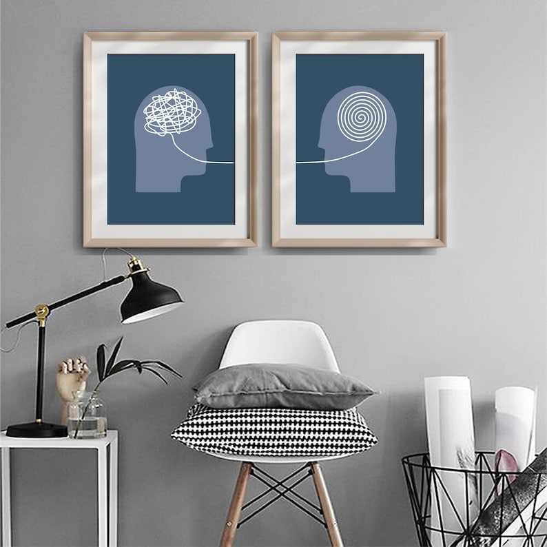 20 Mental Health Poster Calm Down Calming Corner Bulletin Board Kit ...