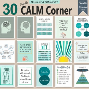 30 Calm Down Corner School Psychologist Therapy Office Decor Speech ...