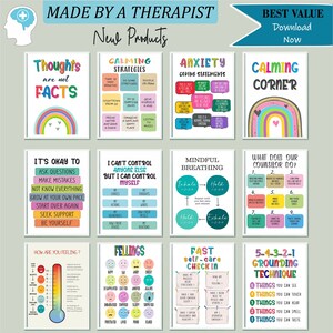 60 School Counselor Office Therapy Art Calm Colors Classroom Decor ...