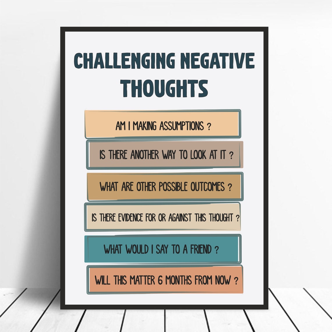 Set of 3 CBT Bundle Posters Counseling Office Decor Cognitive ...