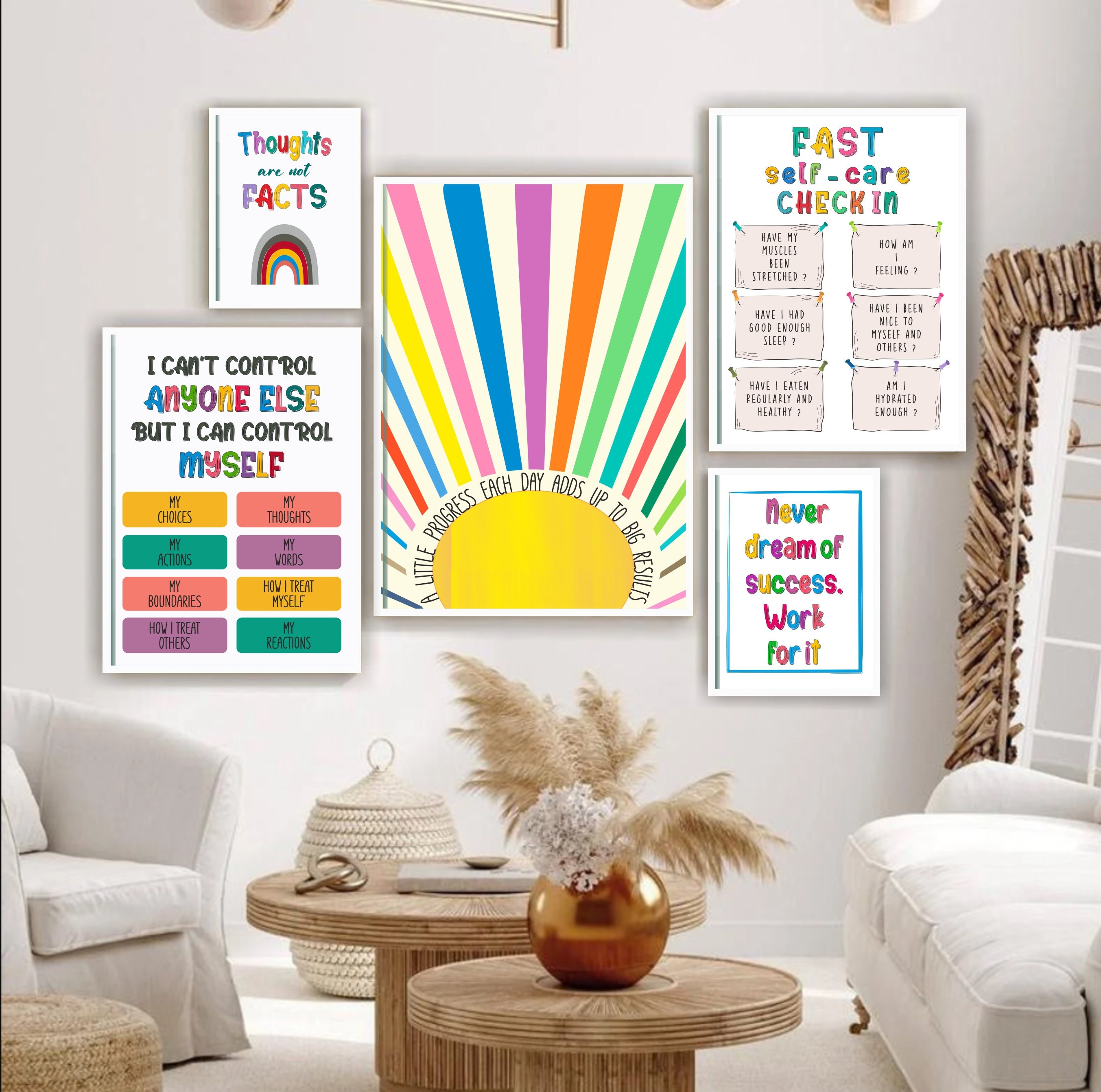 40 Mental Health Poster for Office, Calming Corner Printable, Mental ...