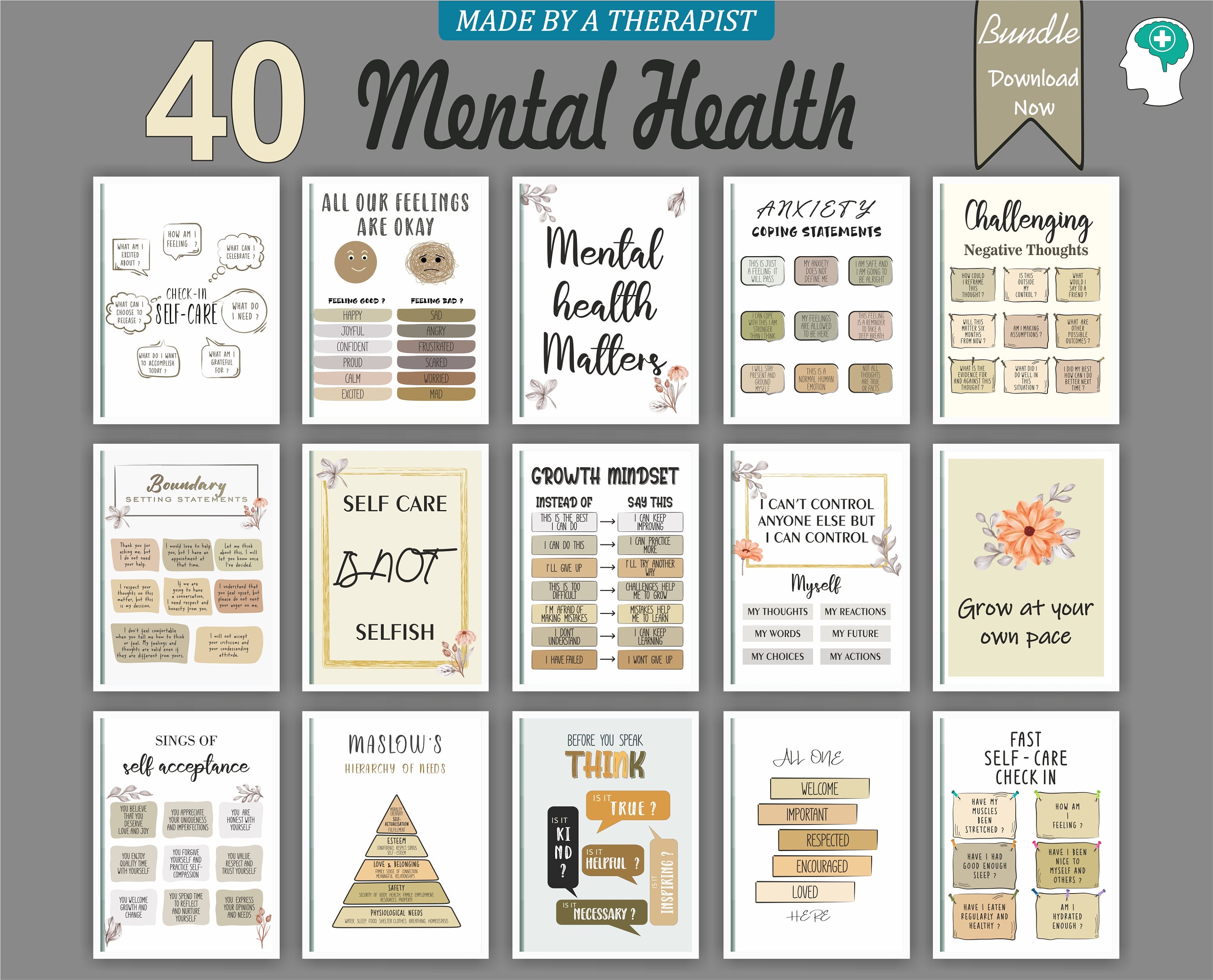 40 School Counselor Bulletin Board Kit Calming Corner Classroom Calm ...