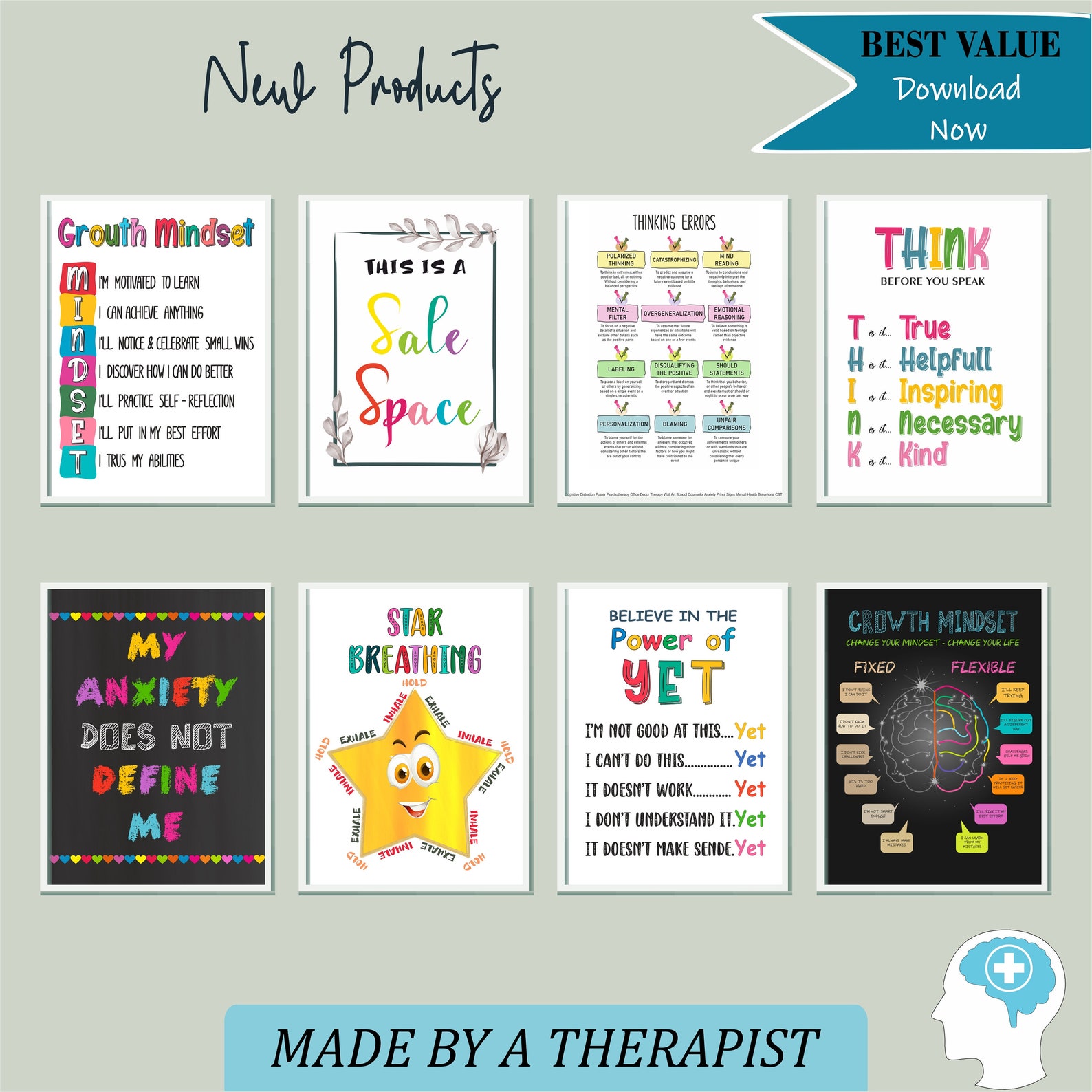 45 Calm Down Corner Calming Corner Posters Rainbow Breathing Self ...