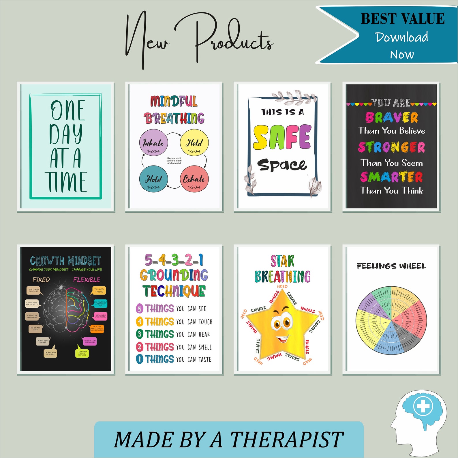 50 School Psychologist Wall Art Social Worker Office Decor Mental ...