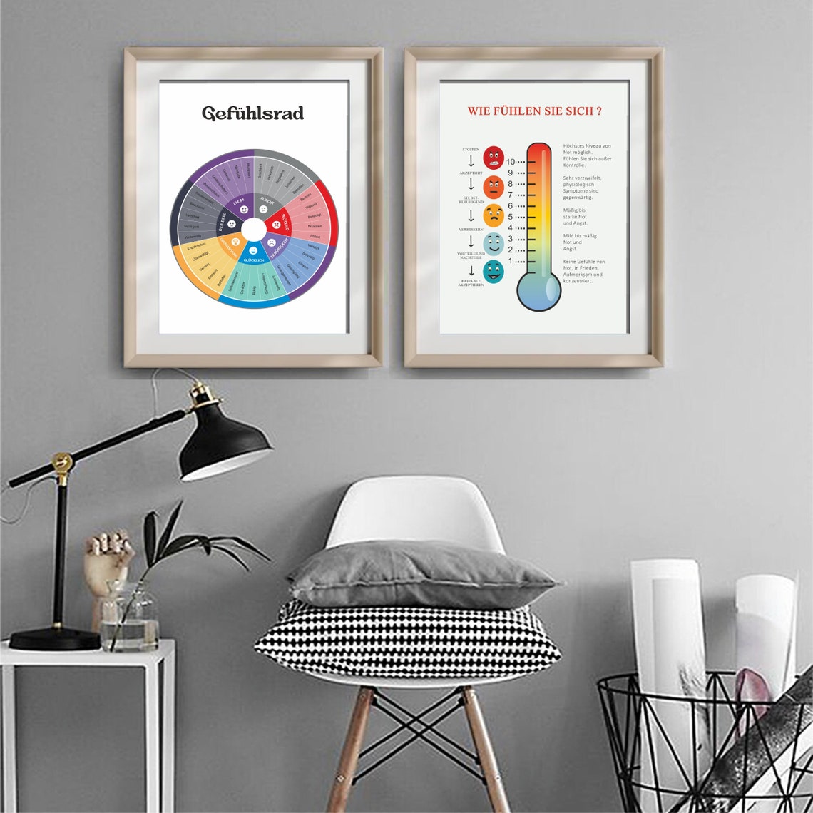 German Feelings Wheel Gefühlsrad Gefühlsdiagramm Gefühle Kennenlernen ...