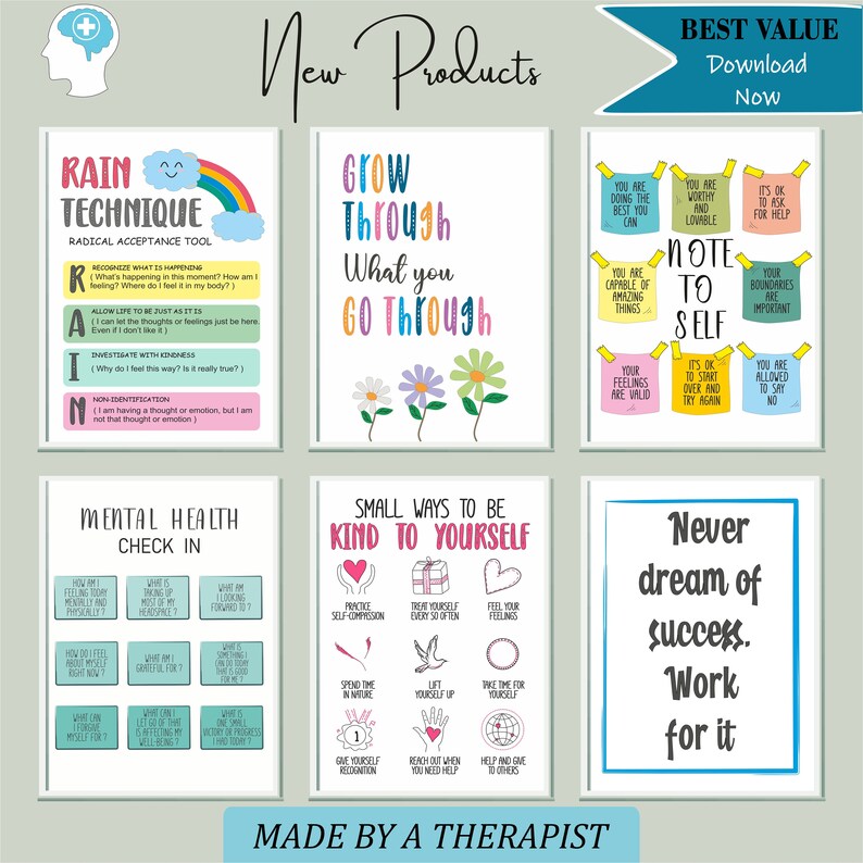 40 School Counselor Posters Calm Down Corner Toddler Calm Corner Sign ...