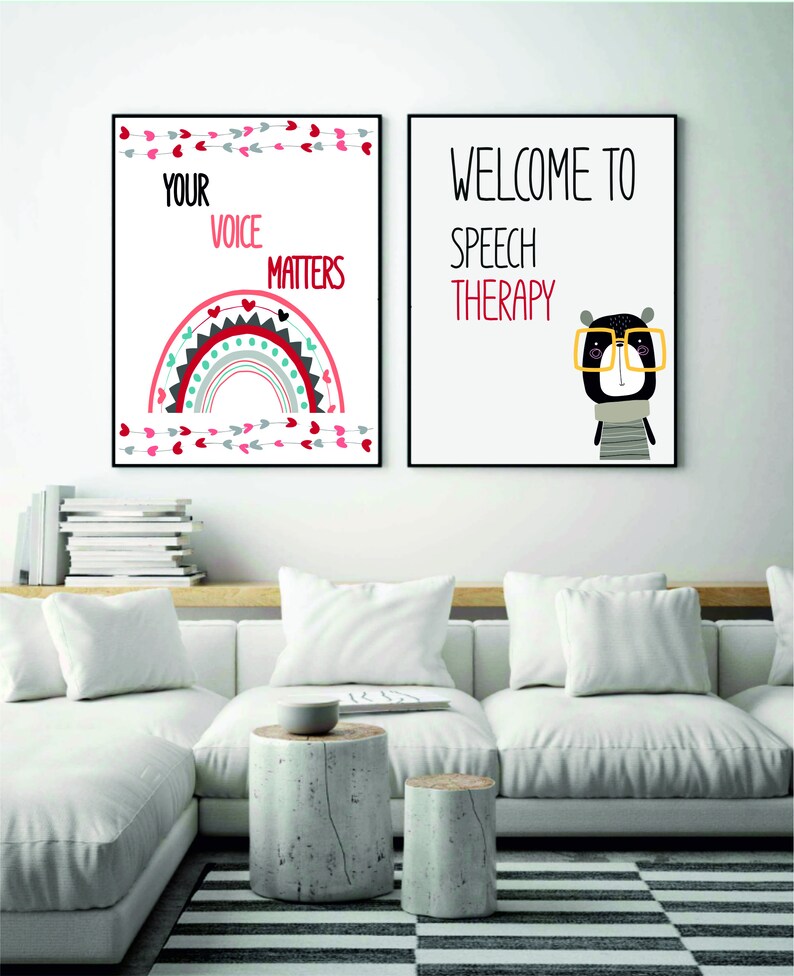 23 Speech Therapy SLP Office Decor Instant Download Speech Pathology ...