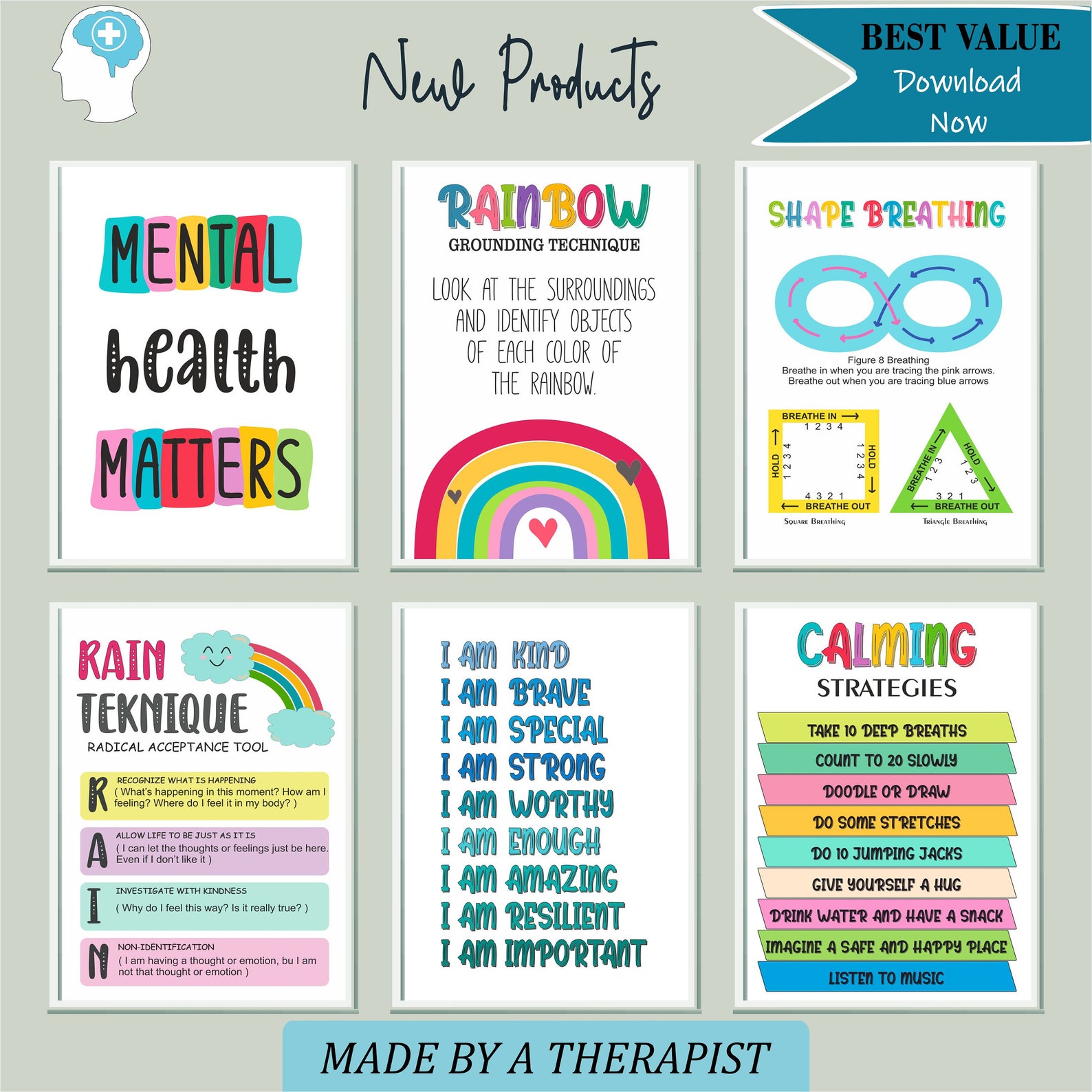 40 Educational Posters Printable Emotions Poster Health Room - Etsy